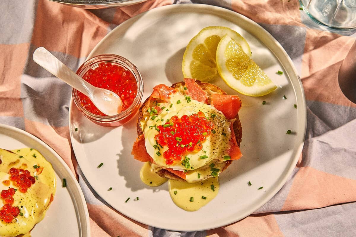 Eggs Benedict with Smoked Salmon & Hollandaise (Easy Recipe)