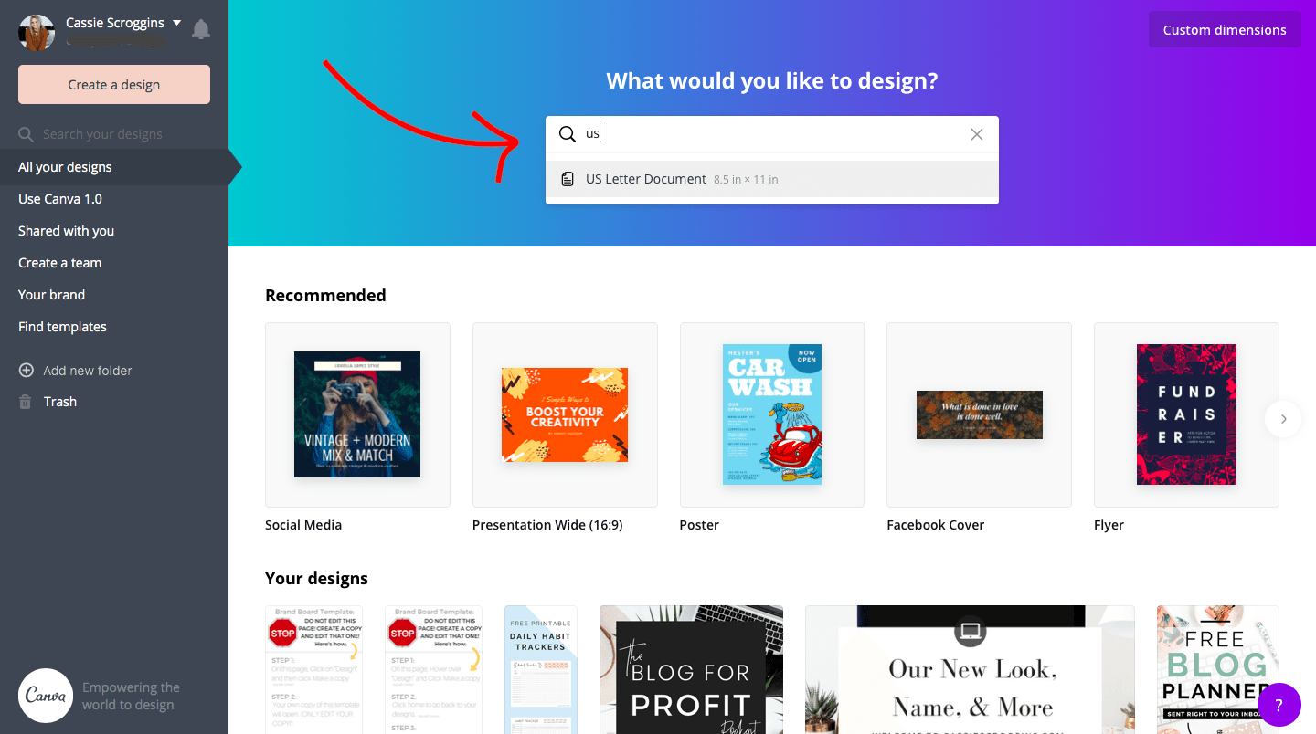 How to Create a Free Printable for Your Blog for Free in Canva!