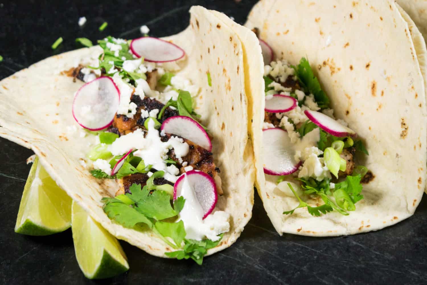 Grilled Chicken Tacos with Orange Adobo Marinade