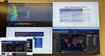 HidraLink video wall software provides transparent temperature monitoring