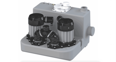 duplex drain pump for high-volume, high temperature applications