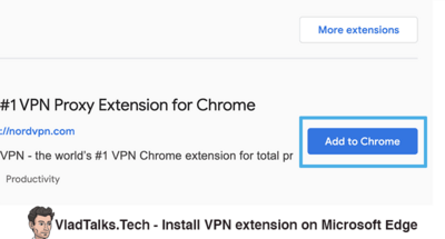 How to install a Chrome VPN extension on Microsoft Edge