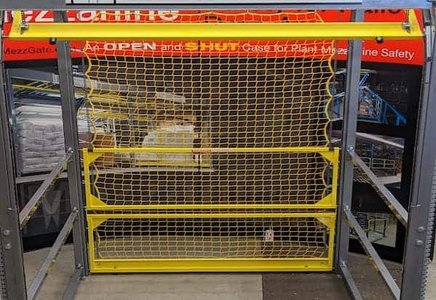 Mezzanine Safeti-Gates Adds Product Containment Netting