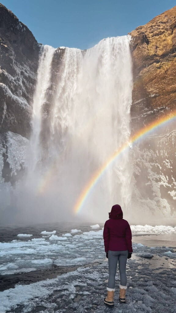 skogafoss winter