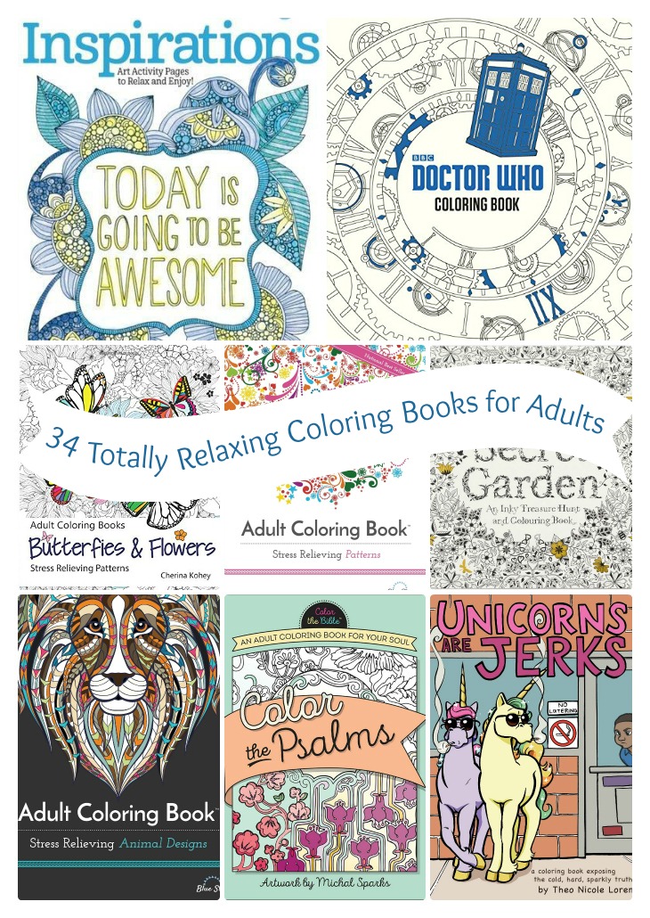 34 Totally Relaxing Coloring Books for Adults