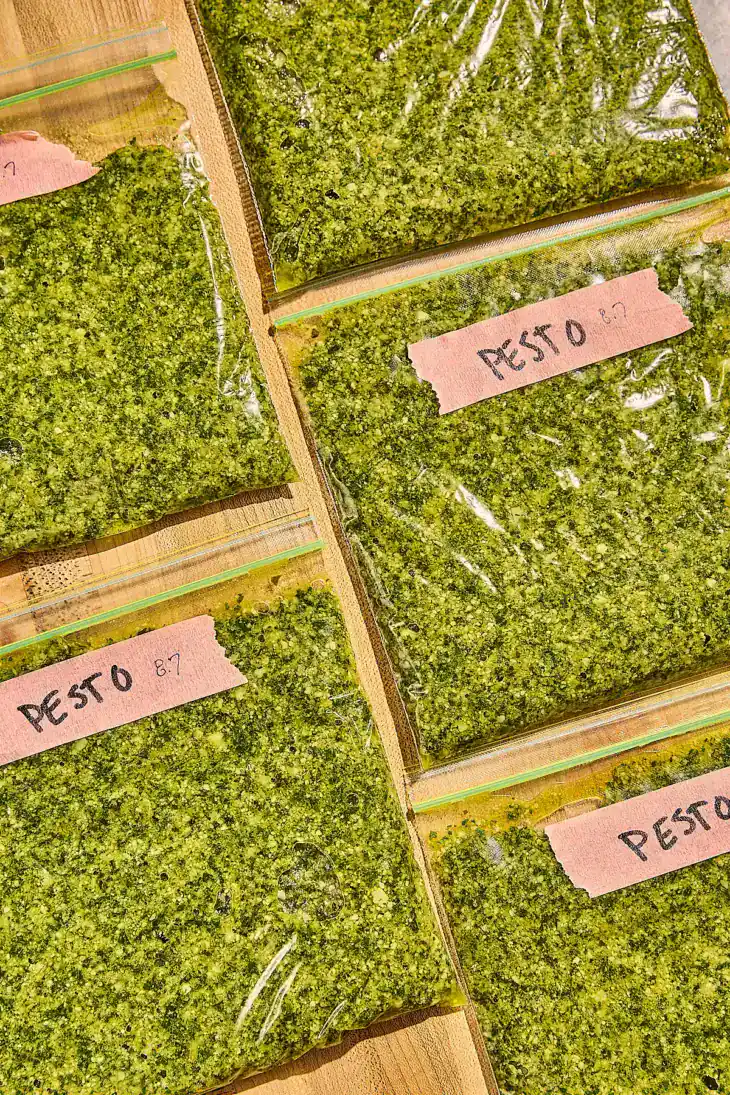 Big Batch Basil Pesto Recipe (by Weight)