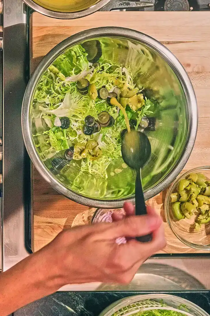 Chicken Cutlets with Frisée, Fennel and Grape Salad - Most Hungry