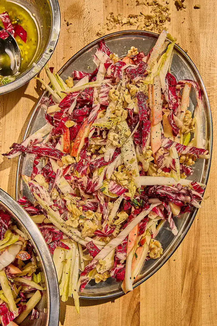 Radicchio and Endive Salad with Apple and Walnuts