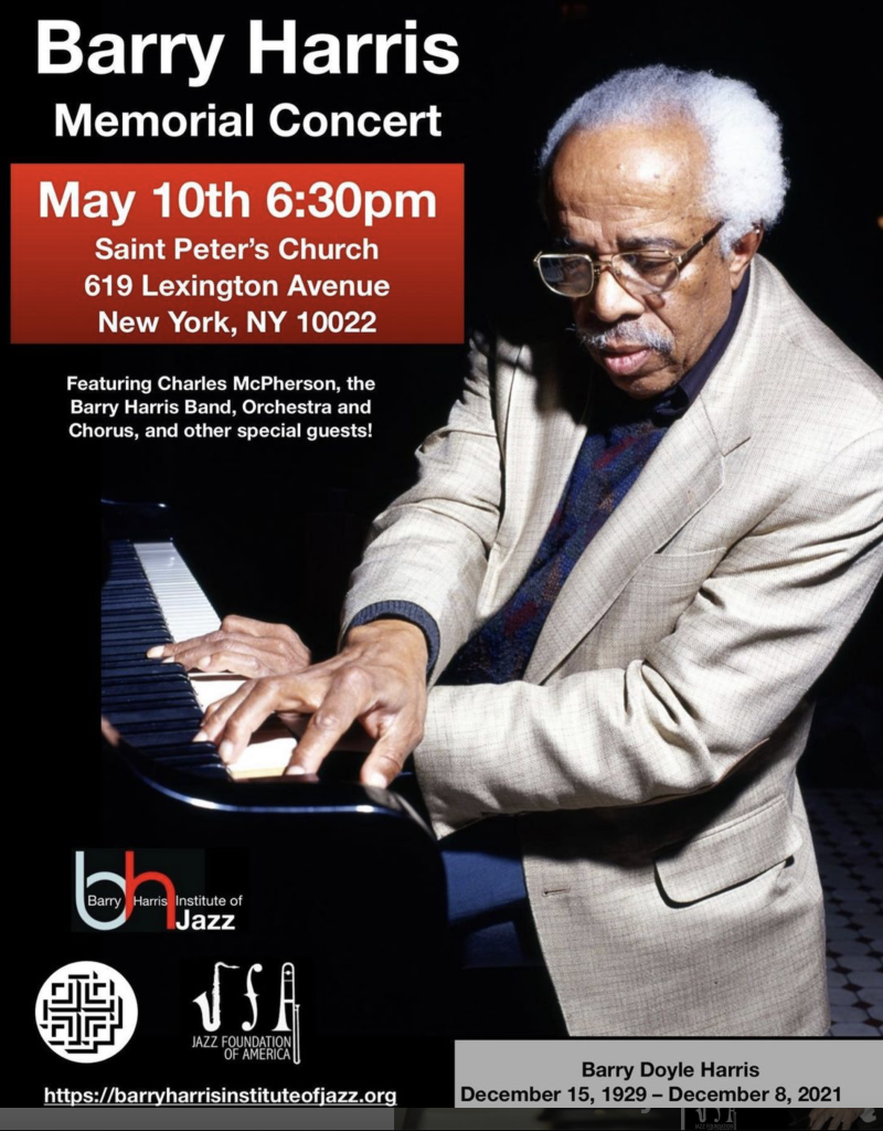 The Barry Harris Institute of Jazz Memorial Concert – CHARLES MCPHERSON