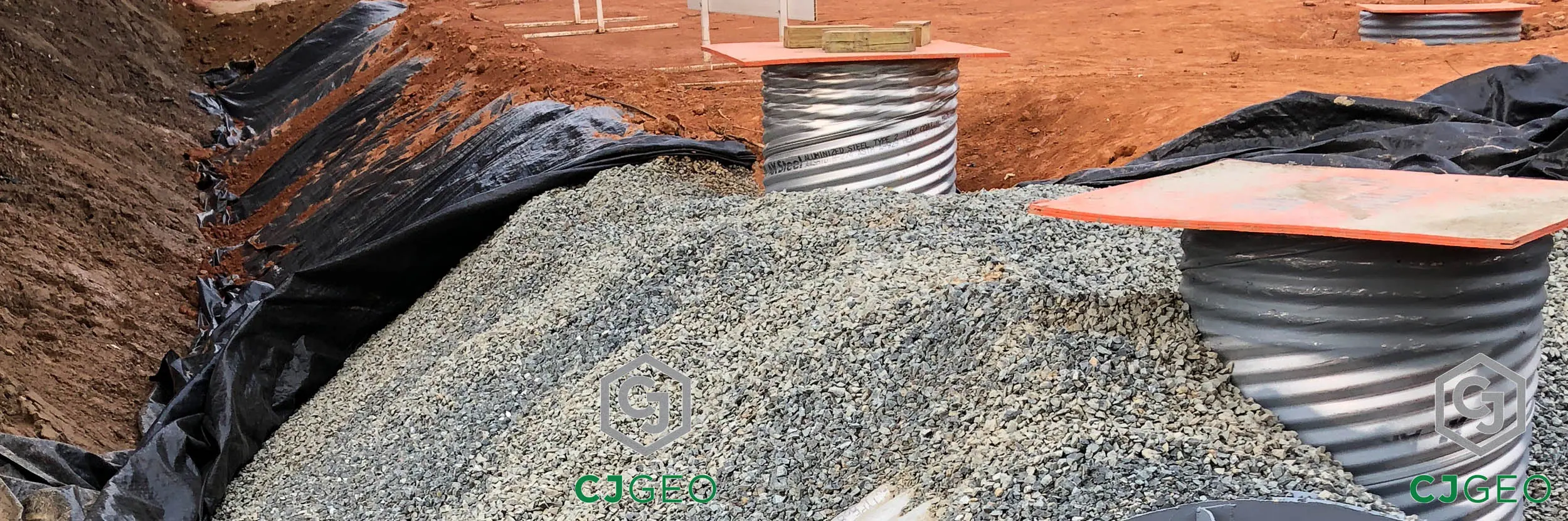 8 foot diameter CMP joint sealing - CJGeo Contractors