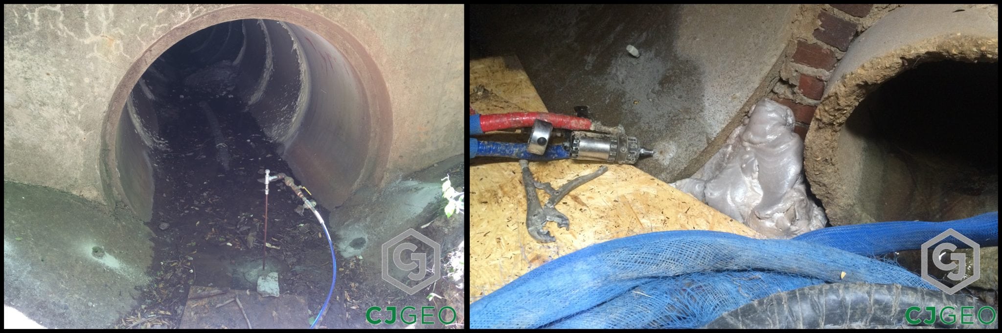 Reinforced Concrete Pipe Repair - CJGeo Contractors