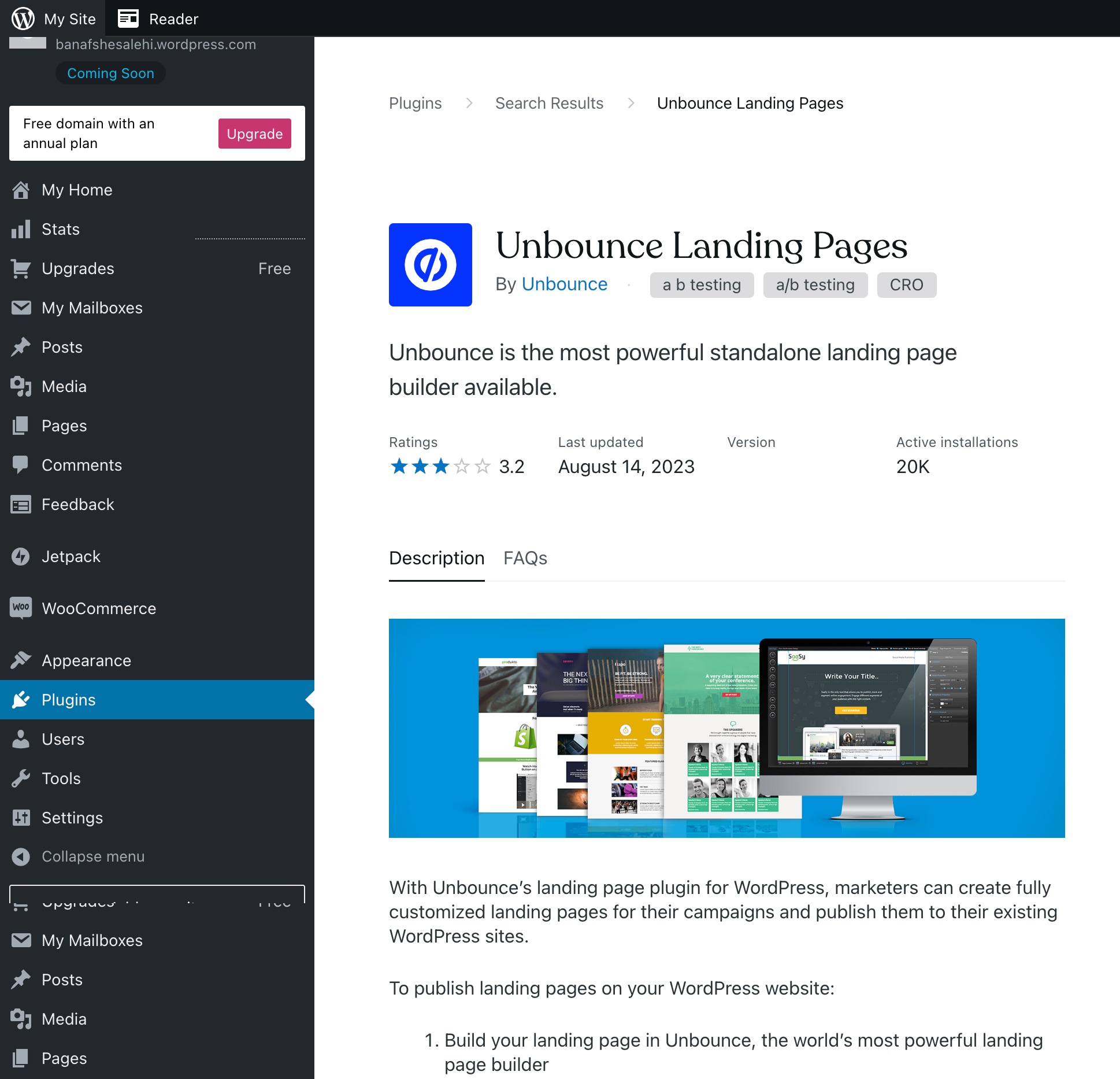 How to create a landing page in WordPress (step-by-step)
