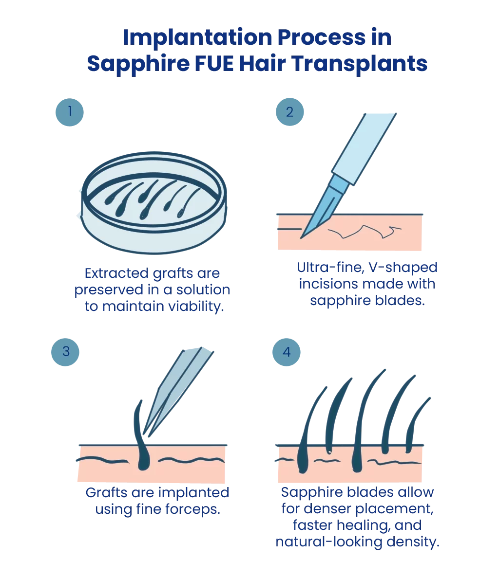 Sapphire Blades in Hair Transplant - Vera Clinic