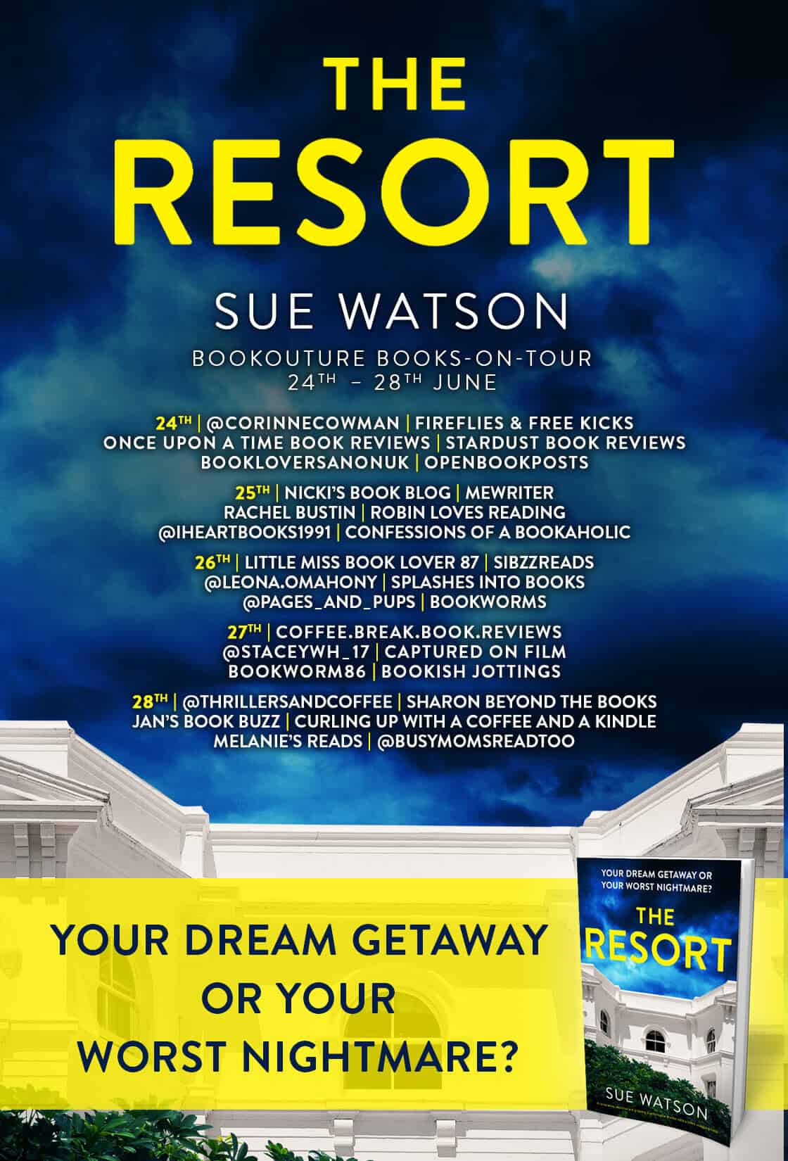 The Resort by Sue Watson - Book Review - Rachel Bustin