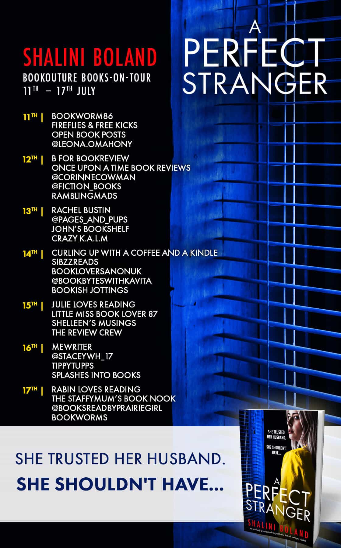 A Perfect Stranger by Shalini Boland - Book Review - Rachel Bustin