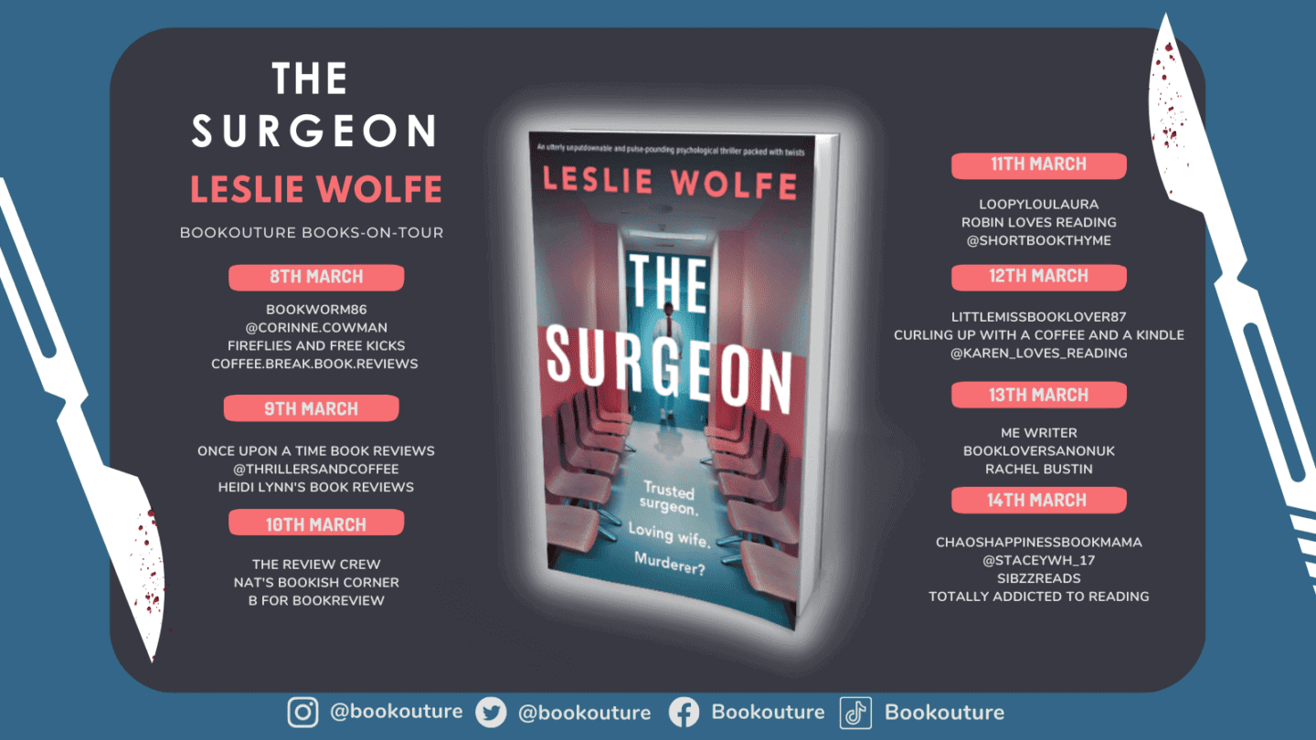 The Surgeon by Leslie Wolfe - Book Review - Rachel Bustin