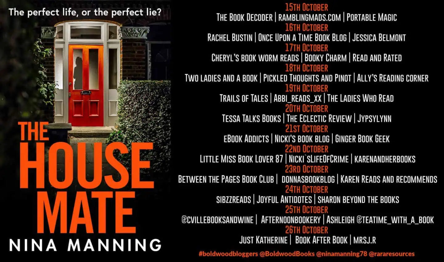 The House Mate by Nina Manning - Book Review - Rachel Bustin