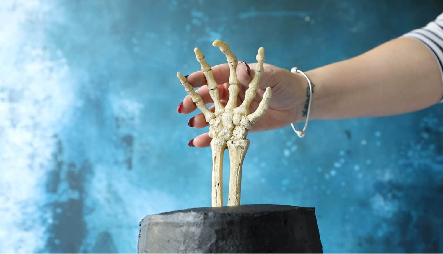 Skeleton Hand Halloween Cake | Amy Treasure