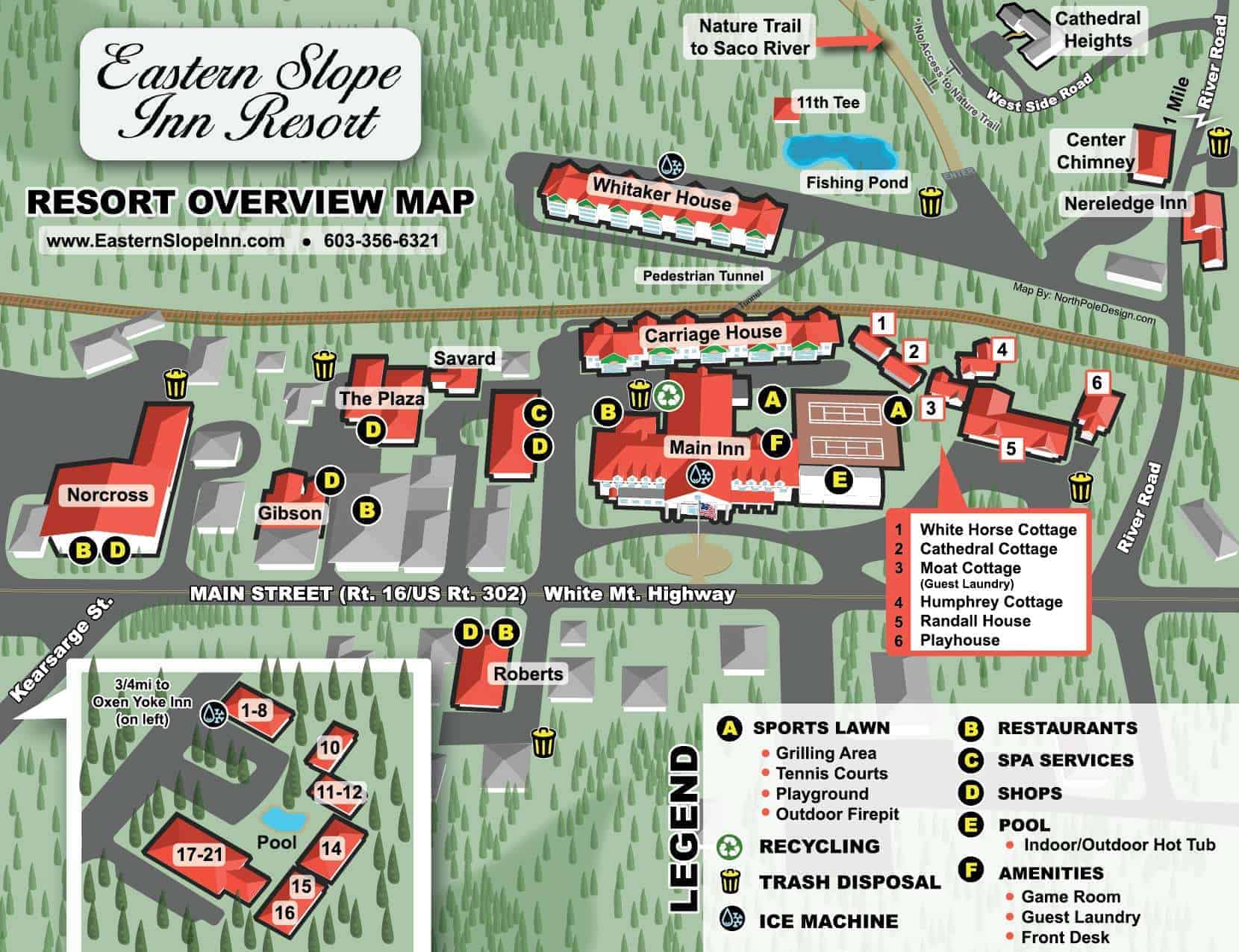 Resort Map | Eastern Slope Inn Resort