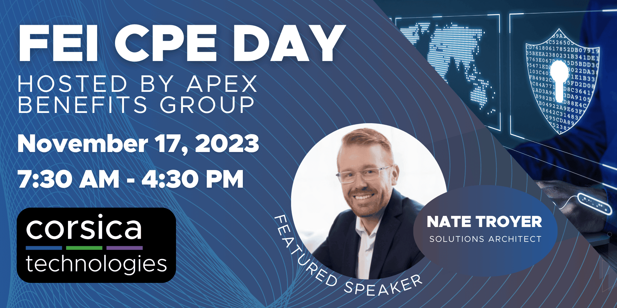 Corsica Is Attending and Presenting at FEI CPE Day