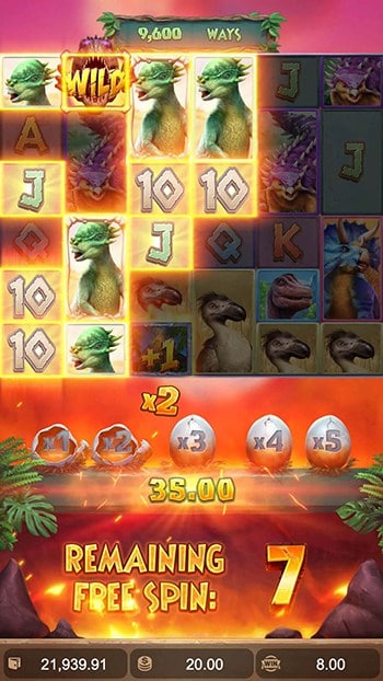 Jurassic Kingdom เกม PG สล็อต ทดลองเล่นสล็อต PG ฟรี - PG SLOT