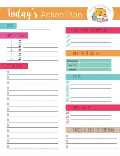 Free Planner Printables | The Diary of a Frugal Family