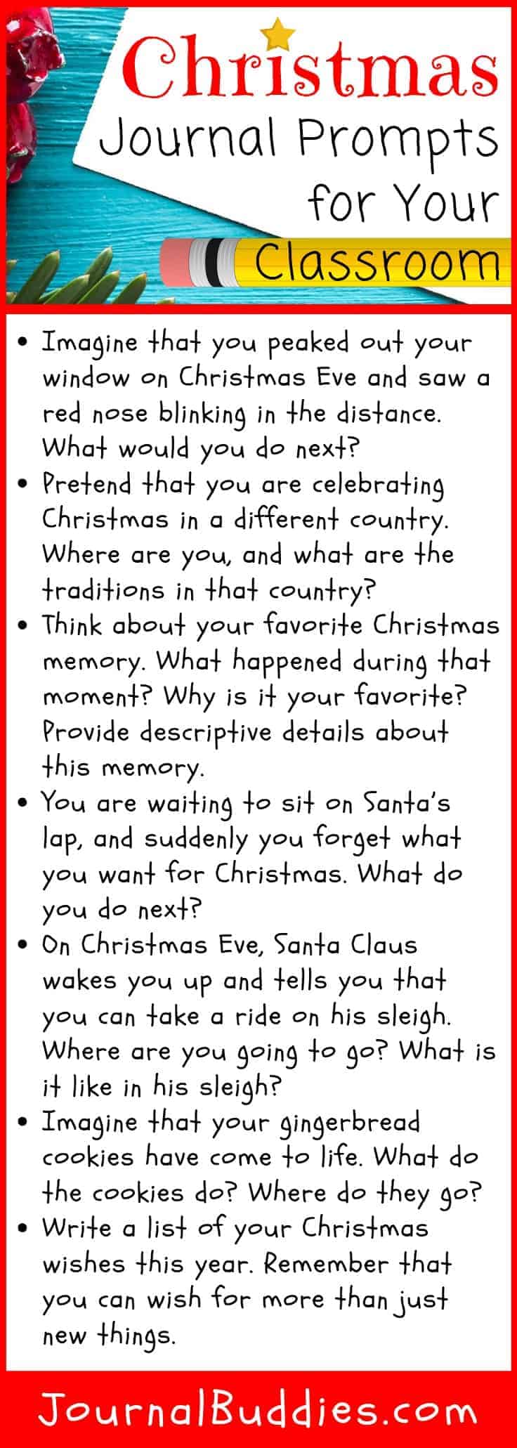 Christmastime Writing Activities and Writing Prompts for Students