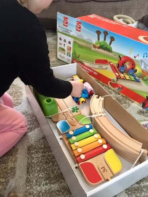 Wicked Uncle Toys - Wooden Train Set Review - Rachel Bustin