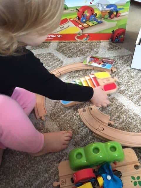 Wicked Uncle Toys - Wooden Train Set Review - Rachel Bustin