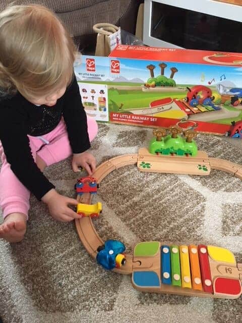 Wicked Uncle Toys - Wooden Train Set Review - Rachel Bustin