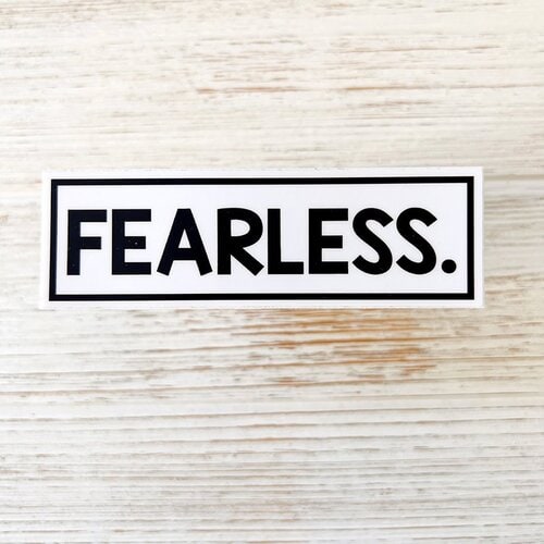 Fearless vinyl sticker - {creative chick} | shurkus.com