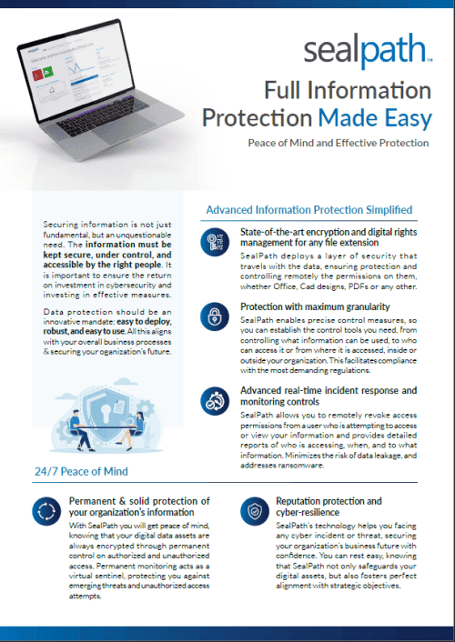 Sealpath ® | Full Information Protection Made Easy