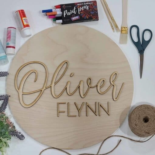 18'' DIY Nursery name Sign