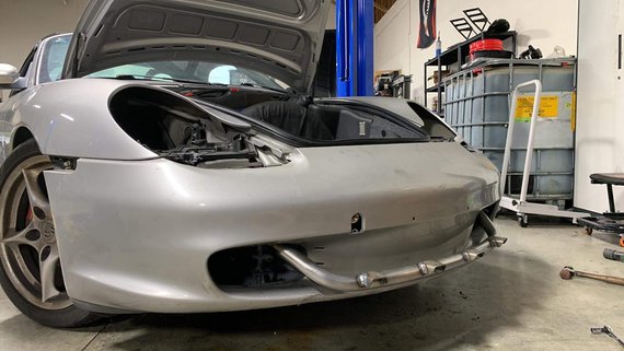Porsche Boxster / 911, 986 / 996 Front Bash Bar and Lower Safari Light ...
