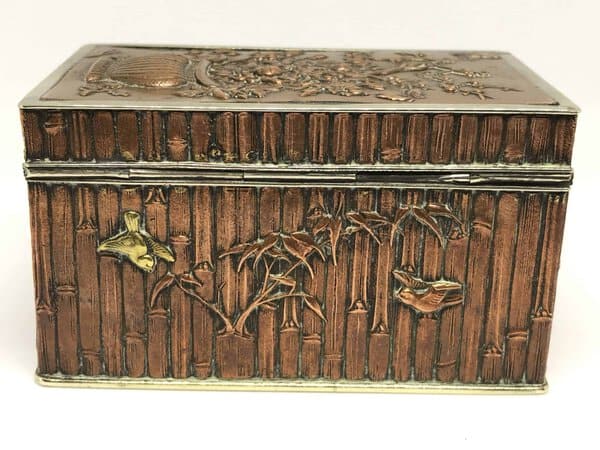 Antique Antique Japanese Meiji Period Mixed Metal Box | Antiques Arena