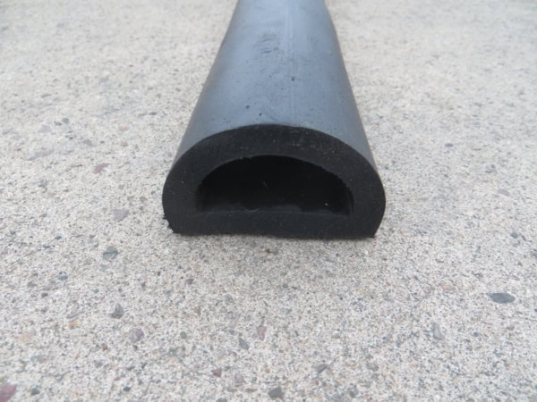D Section - Half Moon - Extruded Rubber Bumper/Fender