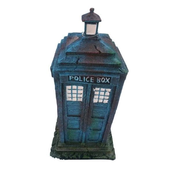 Small Police Box Aquarium Ornament - aquariumH2o.com