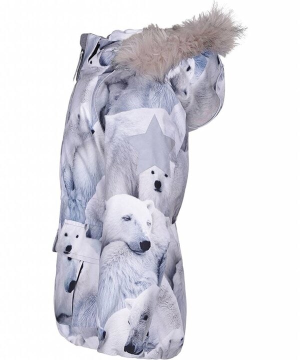 Molo Cathy Faux Fur Polar Bear Jacket - Fashion Outlet