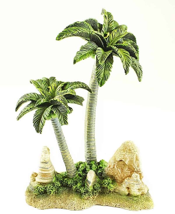 Palm Tree Aquarium Ornament - AquariumH2o.com Fish Tank Decoration