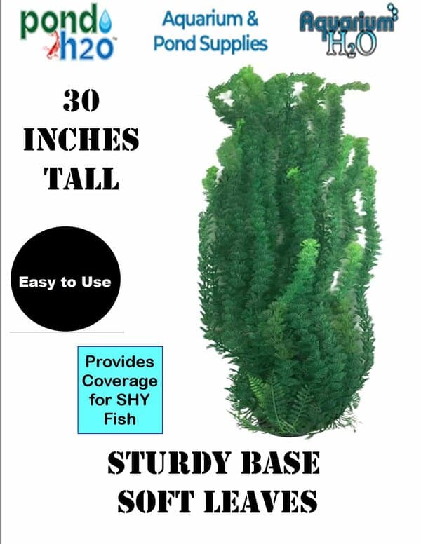Green Jumbo Plastic Fish Tank Plant 30 Inch (75-80cm) - Aquarium & Fish ...