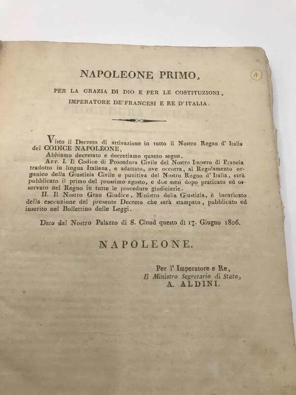 Antique Rare 1806 Codice Di Napoleon Book – Napoleonic Occupation of ...