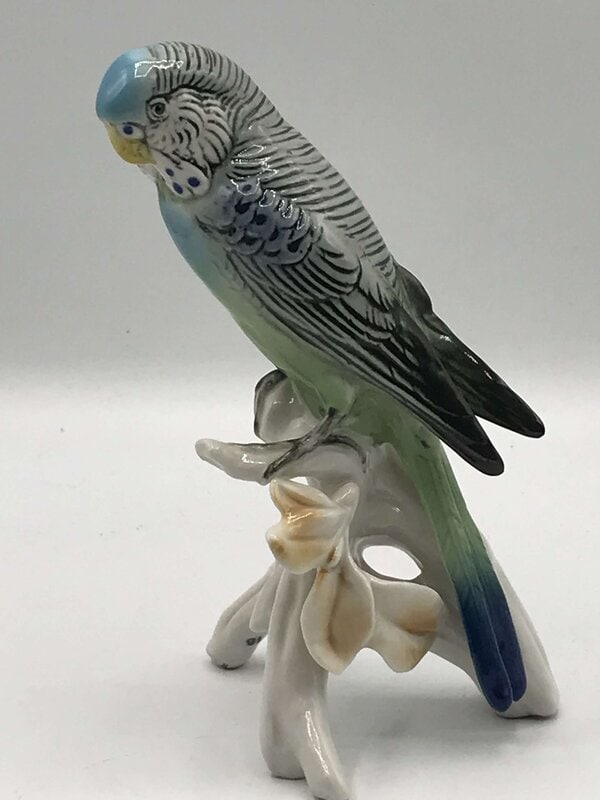 Karl Ens German Porcelain Parrot Bird Figure
