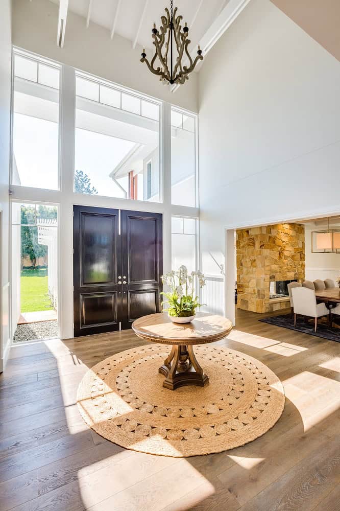 Bright and welcoming entry in luxury custom hom e by Brisbane’s MCD ...