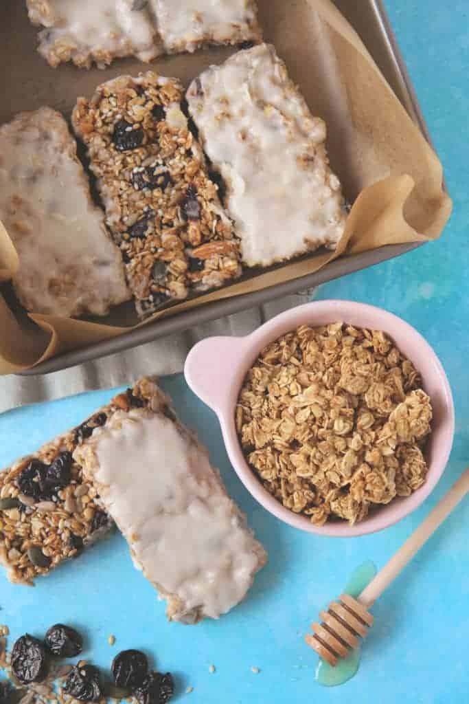 how to make yogurt icing for granola bars