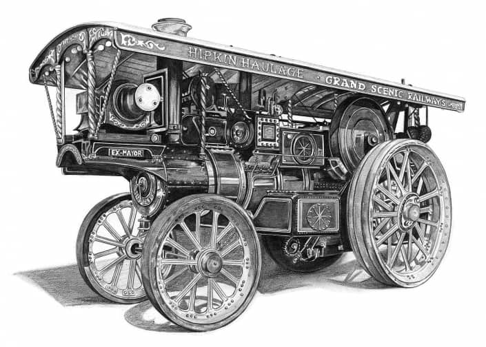 Other Vehicle Drawings by Angela of Pencil Sketch Portraits