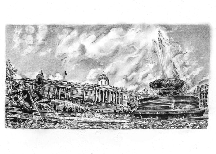 Landscape Drawings by Angela of Pencil Sketch Portraits