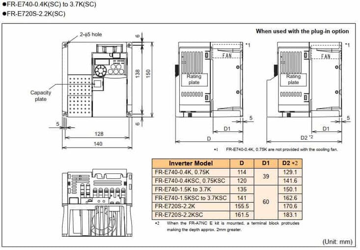 FR-E740-0.75K - Biến tần Mitsubishi chính hãng, giá tốt, Gọi ngay