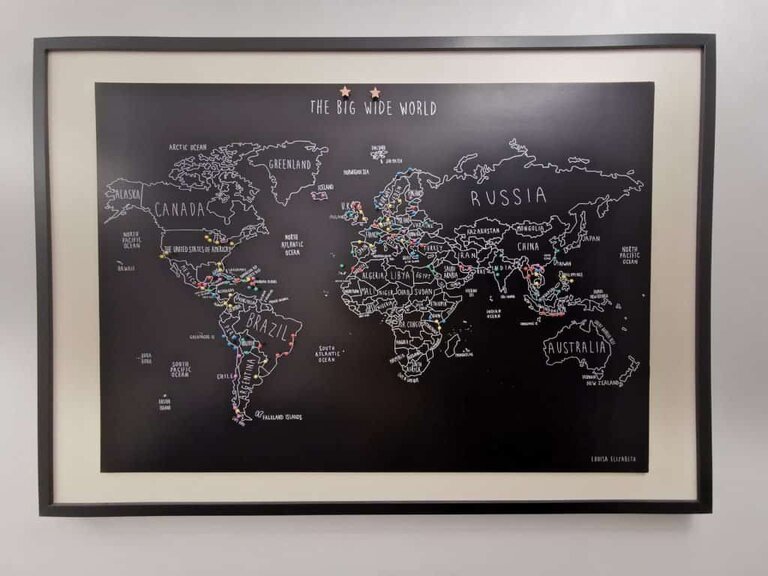 12 Best World Map Wall Art to Decorate Your Home 2024 - The Wanderlust ...