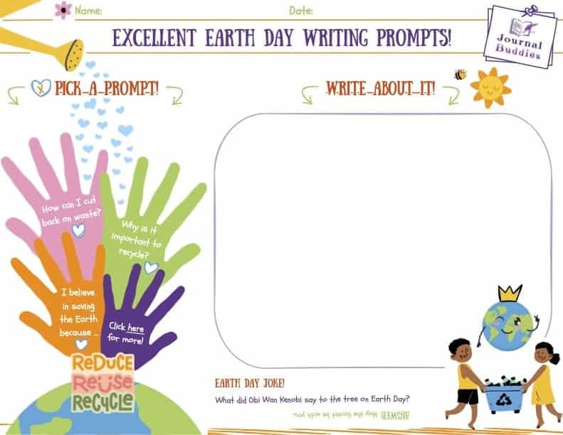 Excellent Earth Day Printable Journa