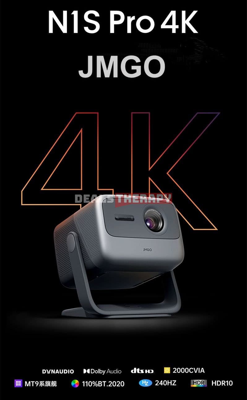 JMGO N1S Pro NEW 4K Triple-Color Laser Projector - Best Offers